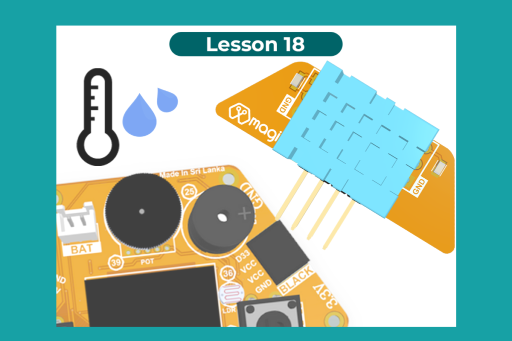 Arduino Lesson 18: Temperature & Humidity Sensor - Magicbit