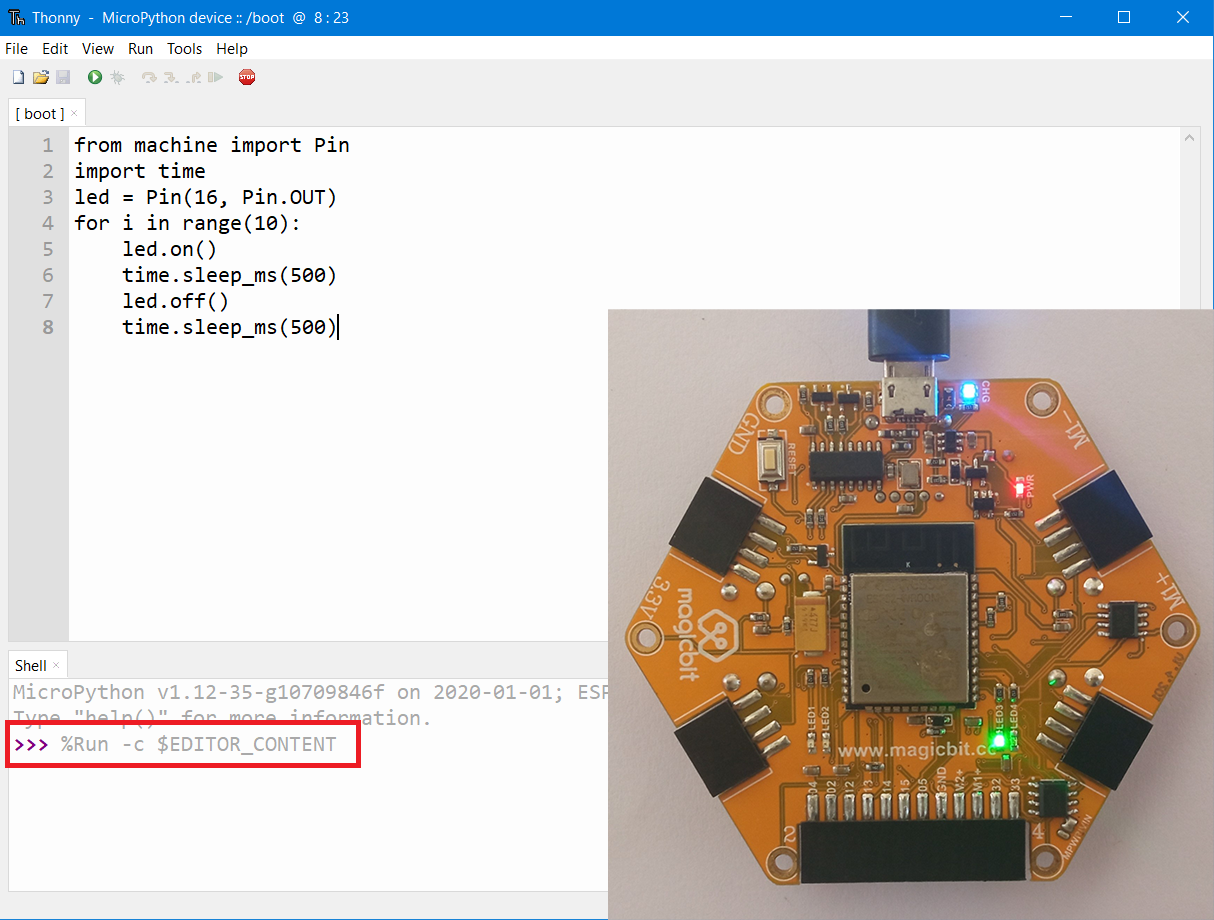Micropython Lesson 1: Getting Started - Magicbit
