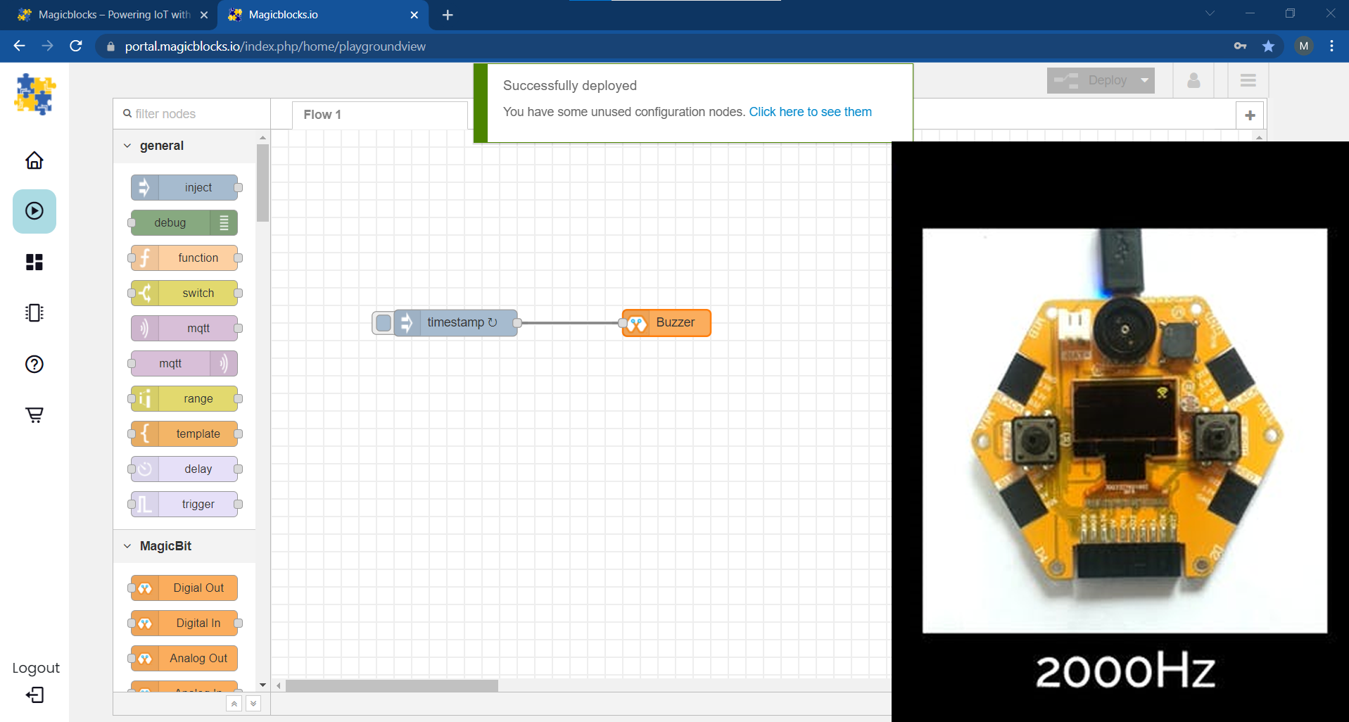 Magicblocks Lesson 08: Use the Buzzer - Magicbit