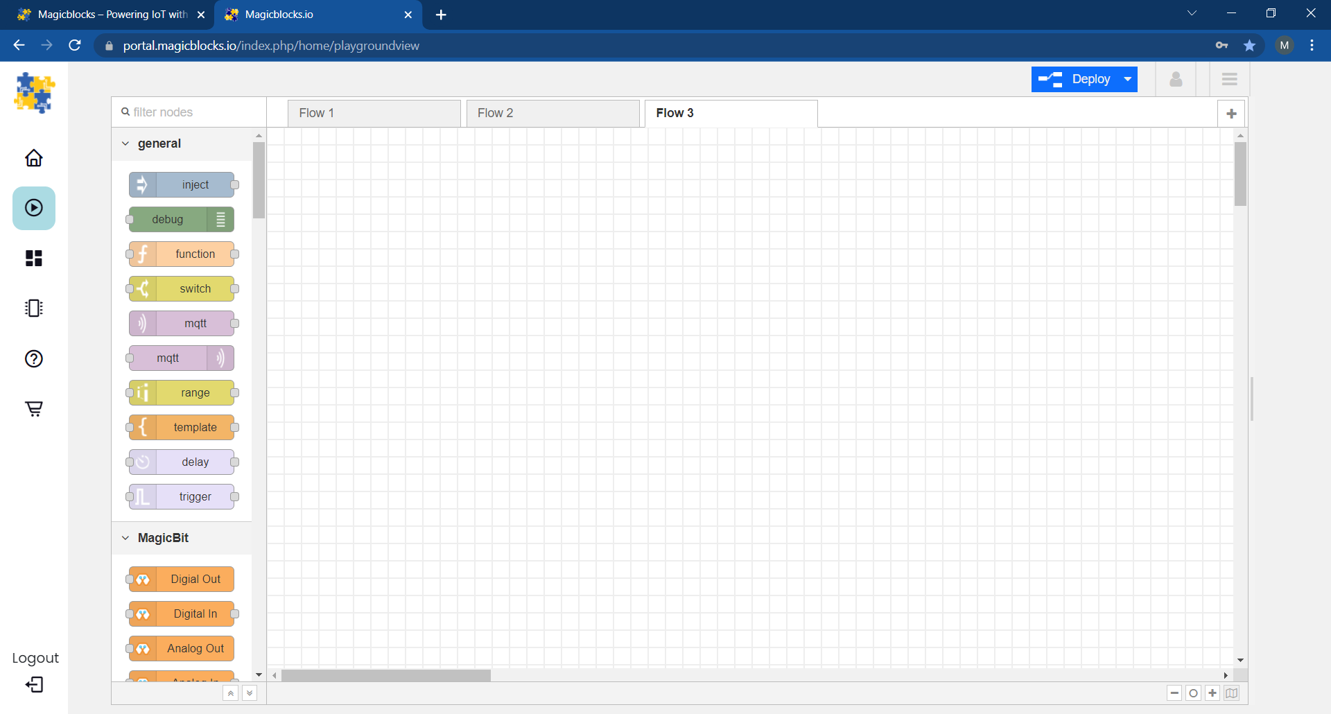 Magicblocks Lesson 06: input type button - Magicbit