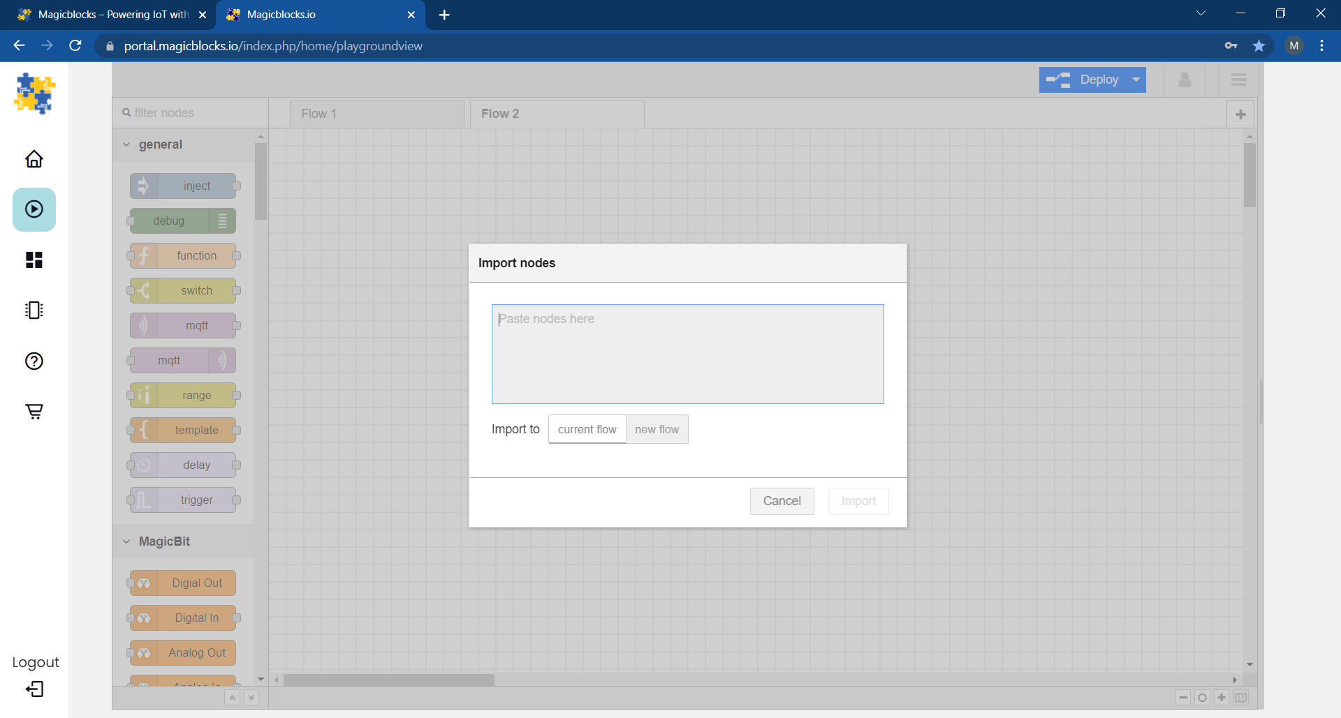 Magicblocks Lesson 06: input type button - Magicbit