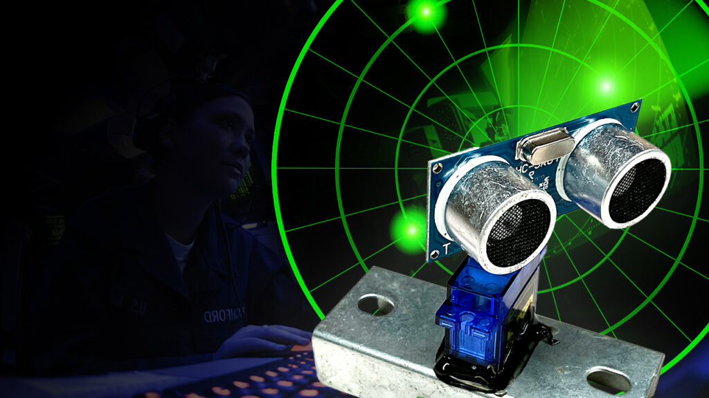 2D Surface mapper(Radar) Arduino with - Magicbit