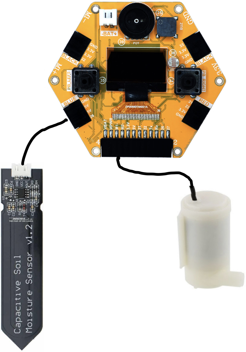 agriculture irrigation systems using magicbit (ESP-32) - Magicbit