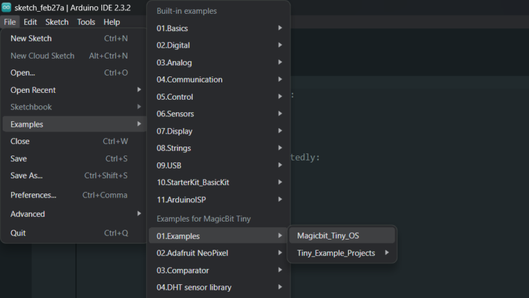 Learn Magicbit Tiny - Magicbit